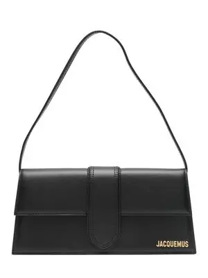 Jacquemus Le Bambino Long Leather Shoulder Bag - Black
