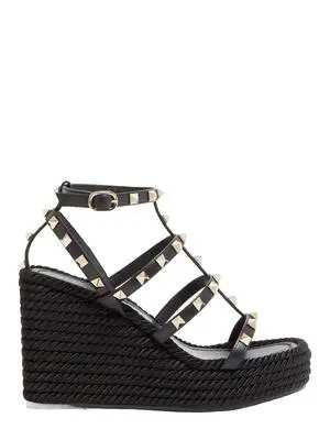 Valentino Garavani Wedge Sandals - Black