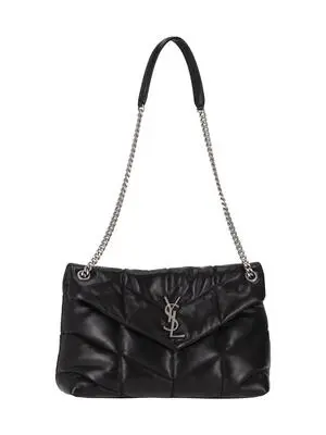 Saint Laurent Puffer Sintra Shoulder Bag - Noir