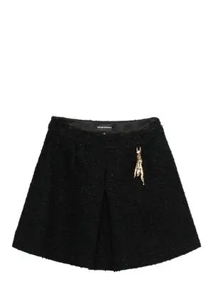 Emporio Armani Tweed Mini Skirt - Black