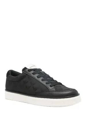 Emporio Armani Canvas Sneakers - Black