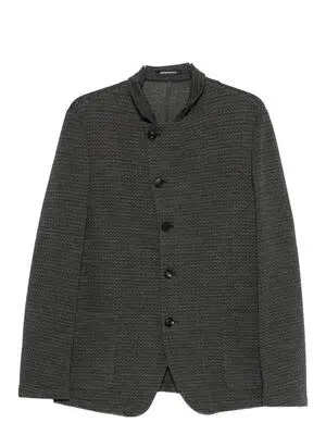 Emporio Armani Wool Blend Blazer Jacket - Grey