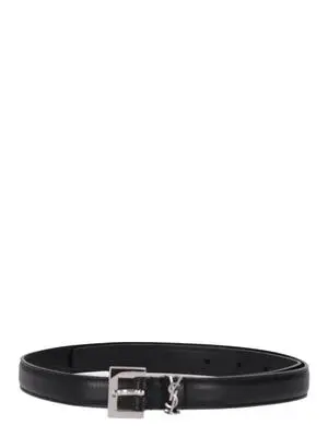 Saint Laurent Laqu Box Belt - Noir