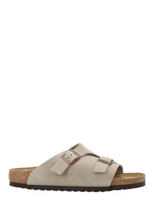 BIRKENSTOCK Suede Zurich Sandals - Beige