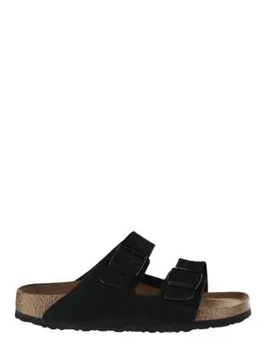 BIRKENSTOCK Arizona Suede Sandals - Black