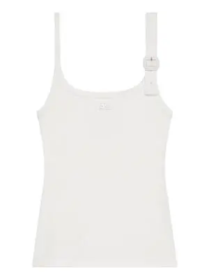 COURREGES Cotton Tank Top - White