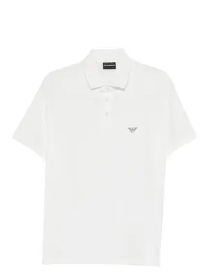 Emporio Armani Cotton Polo Shirt - White