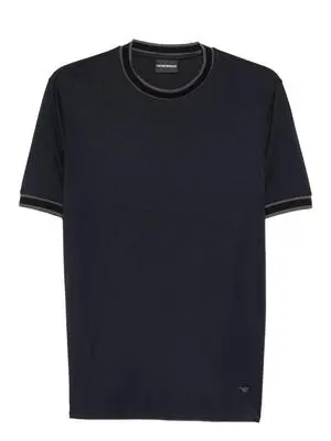 Emporio Armani Logo T Shirt - Blue