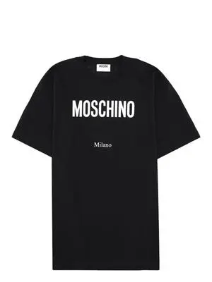 Moschino T Shirt With Logo - Black