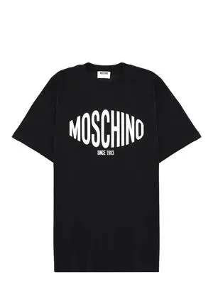 Moschino T Shirt With Logo - Black