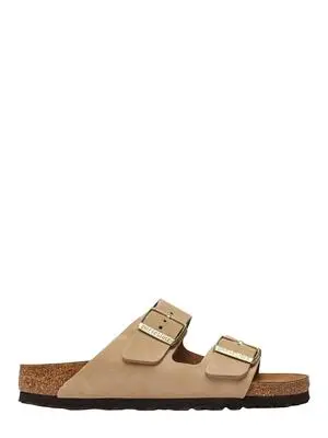 BIRKENSTOCK Arizona Leather Sandals - Beige