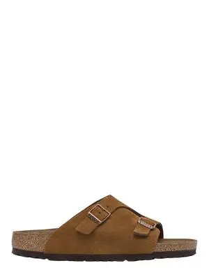 BIRKENSTOCK Suede Sandals - Brown
