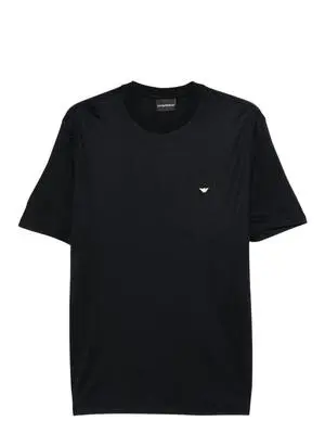 Emporio Armani Cotton Blend T Shirt - Blue