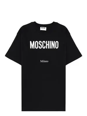 Moschino T-shirt With Front Logo - Black