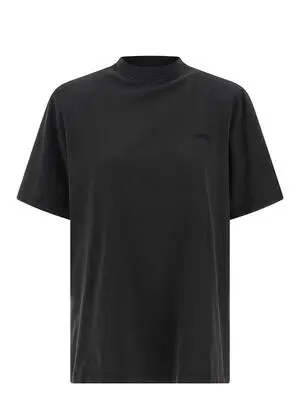 Attico Padded Shoulder T-shirt - Black