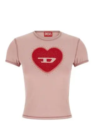 DIESEL T-uncuties-long-s5 T-shirt - Pink
