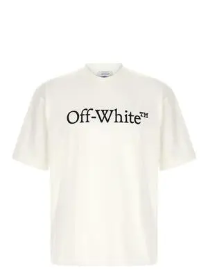 Off White Big Bookish Skate' T Shirt - White/black