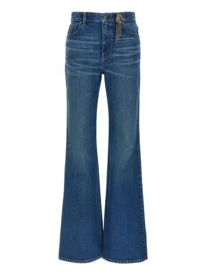 Chloé Charm Flared Jeans - Blue