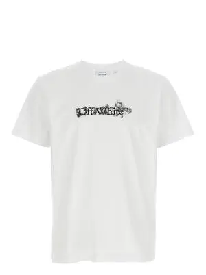 Off White Heraldic Treshold Arrows' T Shirt - White/black
