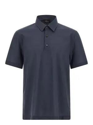 Brioni Cotton Polo Shirt - Blue
