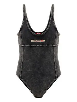 DIESEL® Cotton Bodysuit - Black