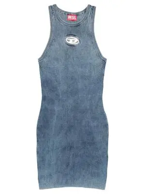 DIESEL® Cotton Mini Dress - Blue