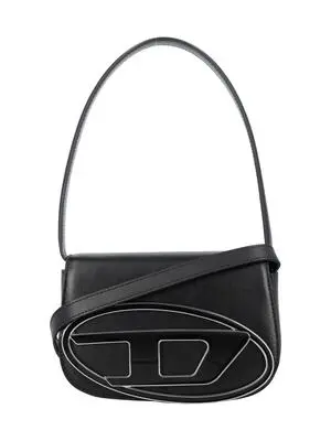 DIESEL Structured Leather 1dr Bag - Black