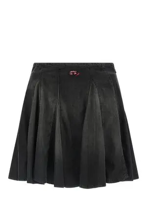 DIESEL Pleated Mini Skirt - Black