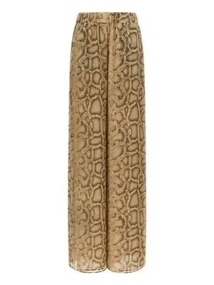 Andamane Lena Printed Pants - Beige