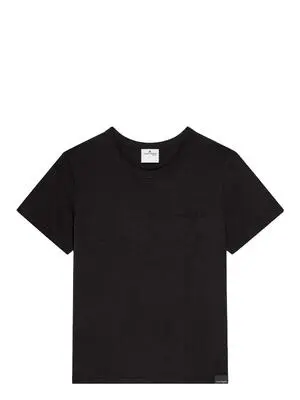 COURREGES Embroidered T-shirt - Black
