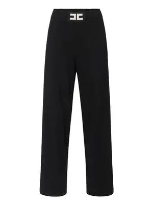 Elisabetta Franchi Pantalone Tricot - Nero/milk