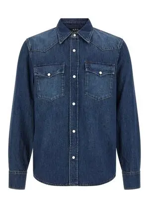 A.p.c. Western' Shirt - Blue