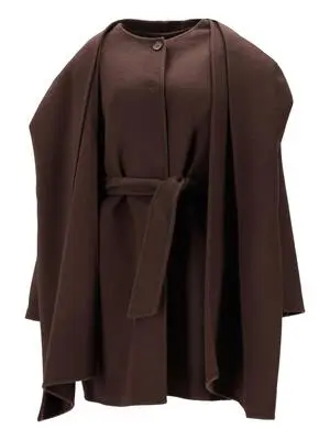 PAROSH Belted Coat With Padding - Testa Di Moro