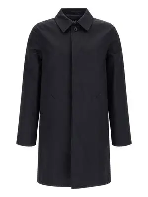 A.p.c. Mac Ville Trench Coat - Blue