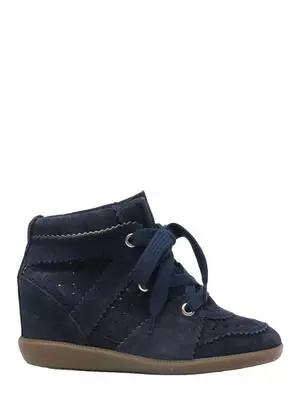 Isabel Marant Bobby Leather Sneakers - Blue