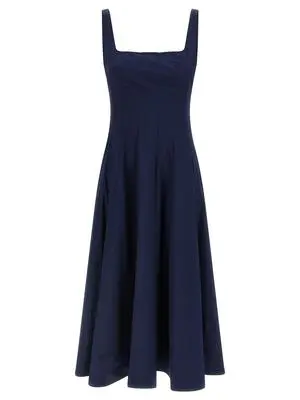 Staud Wells Midi Dress - Blue