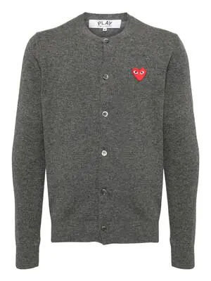 Comme Des Garçons Wool Cardigan - Grey