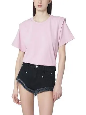 Isabel Marant Zelitos Cotton T-shirt - Pink