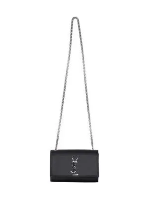 Saint Laurent Kate Chain Wallet - Noir