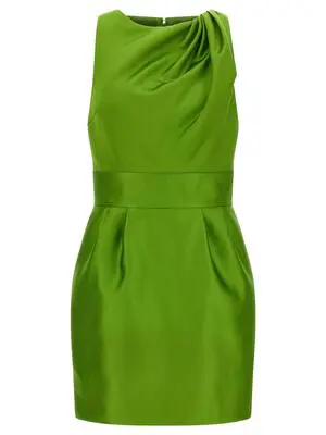 Elisabetta Franchi Duchesse Mini Dress - Green