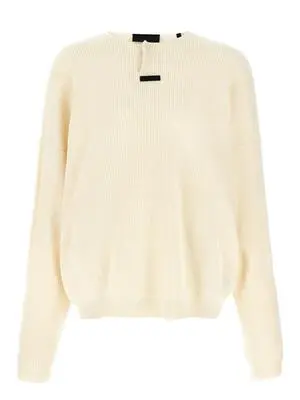 Fear Of God Waffle Henley Sweater - Beige