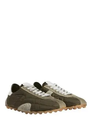 MAISON MARGIELA Lace-up Sneakers - Dark Green/white/grey