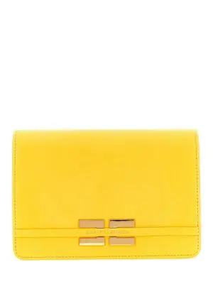 Elisabetta Franchi Logo Shoulder Strap - Yellow