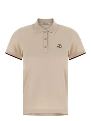 MONCLER Logo Patch Polo Shirt
