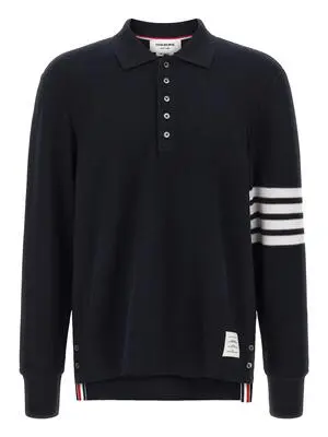 Thom Browne 4 Bar' Polo Shirt - Blue