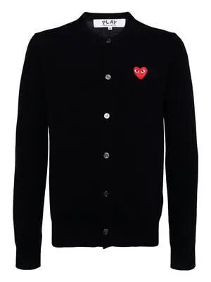 Comme Des Garçons Wool Cardigan - Blue