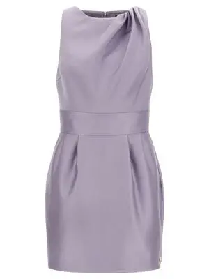 Elisabetta Franchi Duchesse Mini Dress - Purple