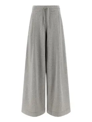 Dries Van Noten Mélange Gauze Cotton Trousers - Gray