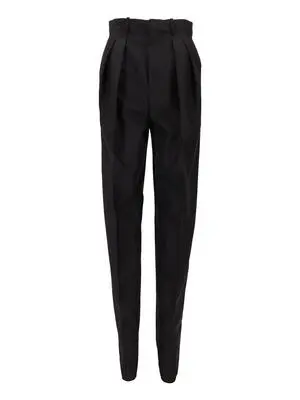 Saint Laurent Straight Leg Trousers - Noir