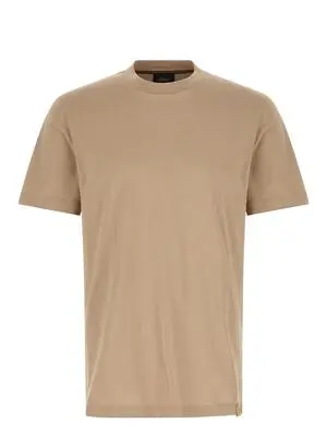 Brioni Carbonated Cotton T Shirt - Beige